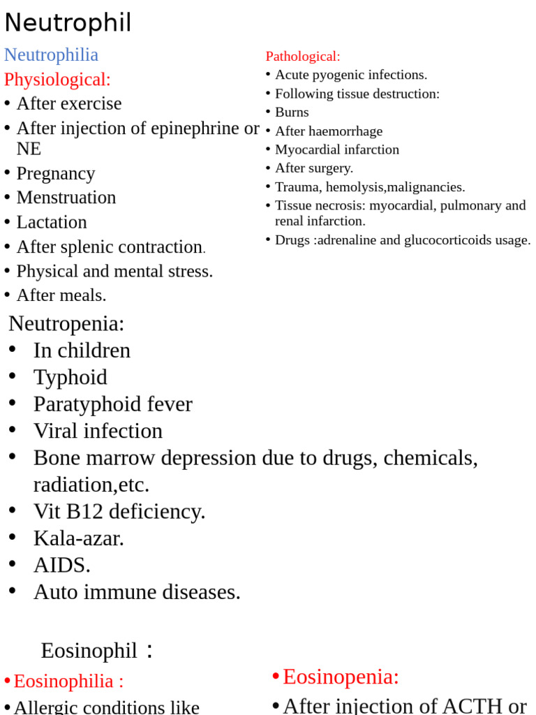 Variations of Wbc | PDF