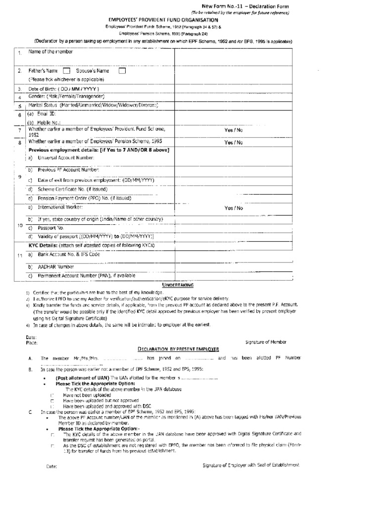 Form 11 Revised | PDF