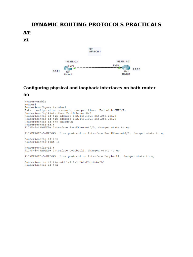 Dynamic Routing Protocols Guide | PDF