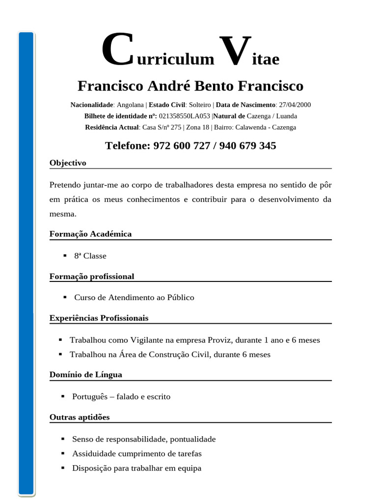 António CV | PDF