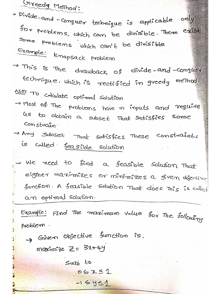 Greedy method DAA | PDF Greedy method DAA | PDF