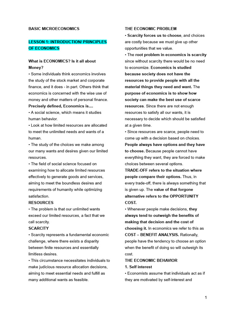 ECON23 Basic-Microeconomics | PDF | Demand | Supply (Economics)
