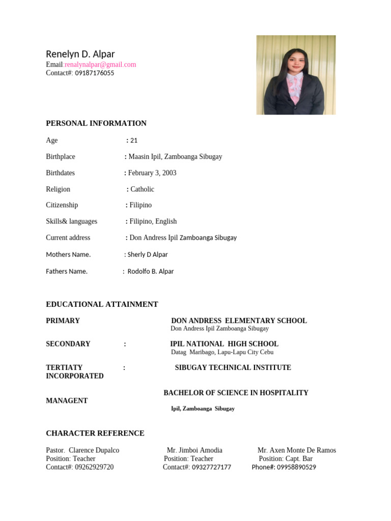 Reynalyn Alpar | PDF