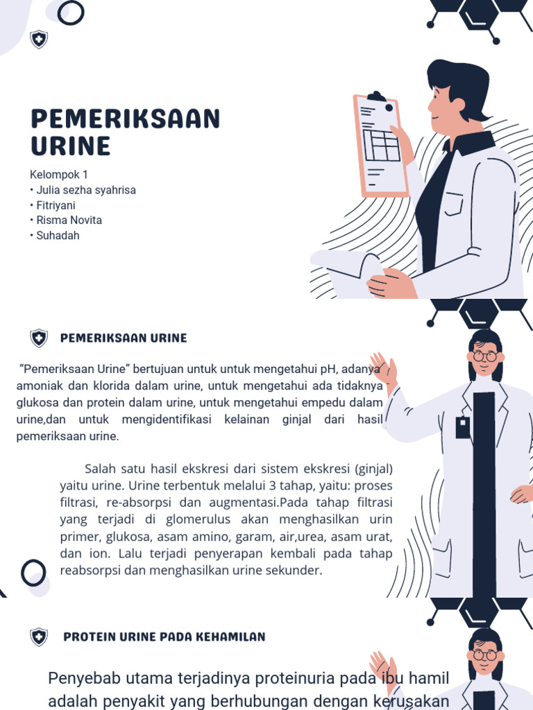 Biru Dan Putih Illustrative Laboratorium Diagnostik Presentation PDF | PDF