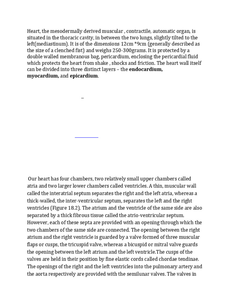 Heart ncert | PDF | Heart Valve | Heart