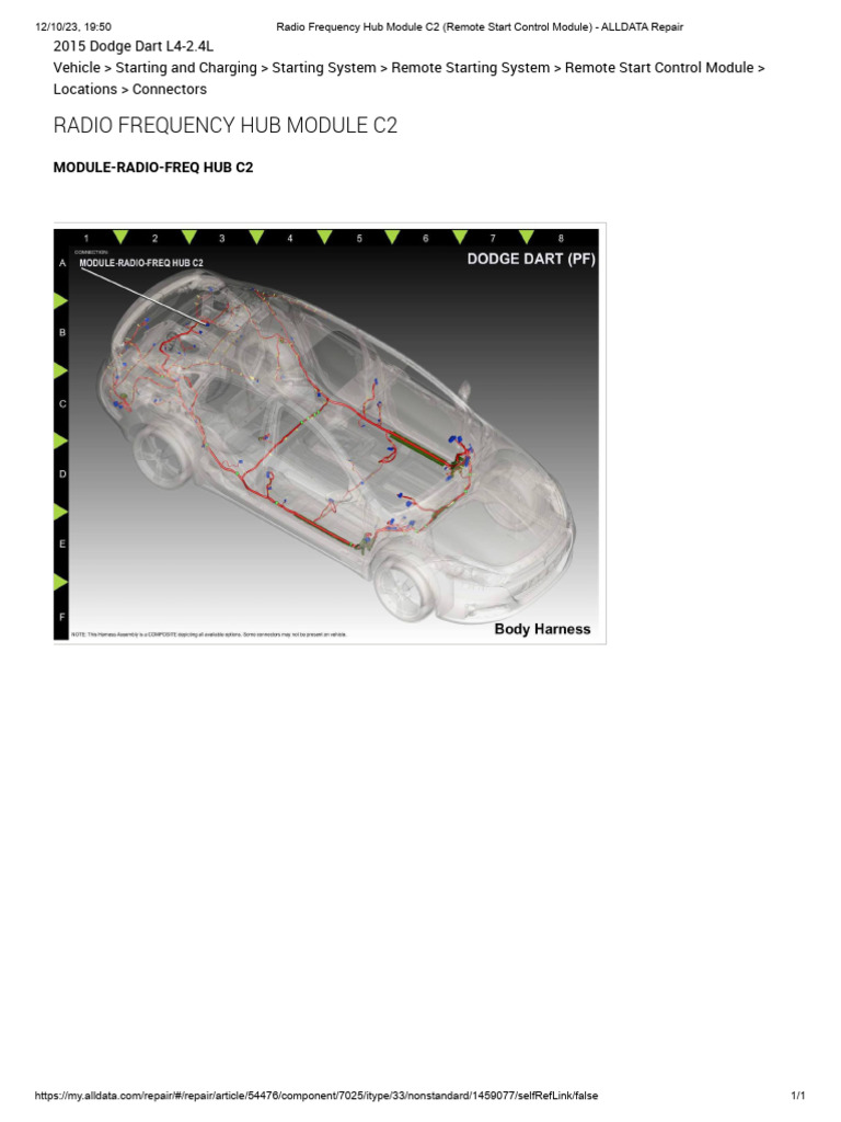 Radio Frequency Hub Module C2 (Remote Start Control Module) - ALLDATA ...