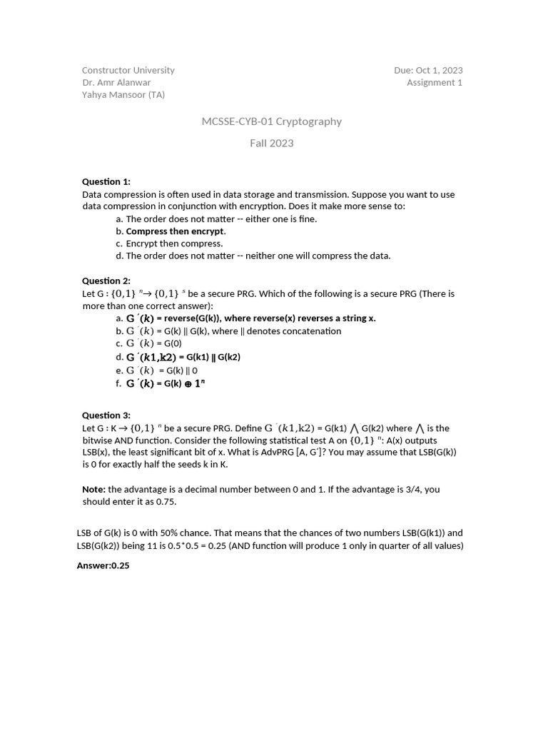 ASGN CRPTO | PDF | Encryption | Cipher