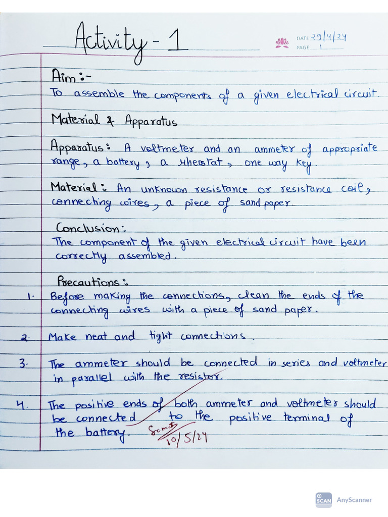 Physics Activities Class 12 | PDF