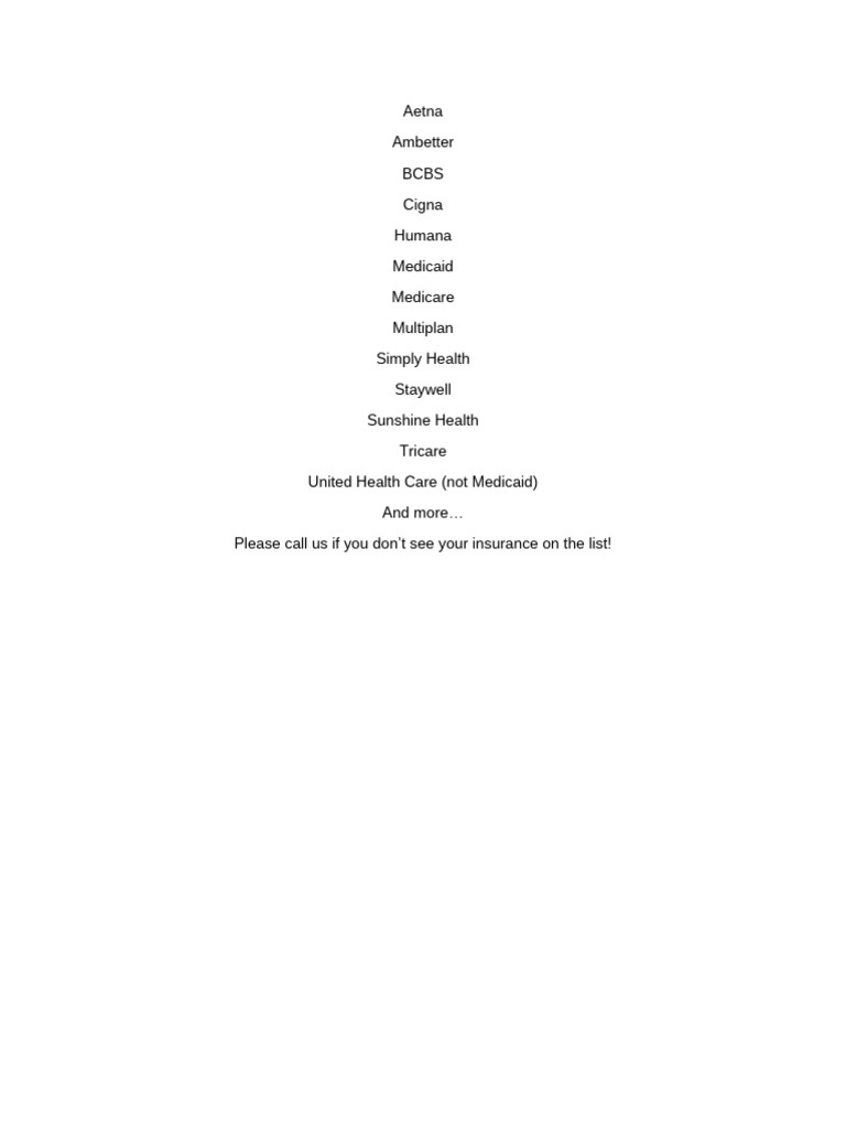 List of Insurances | PDF