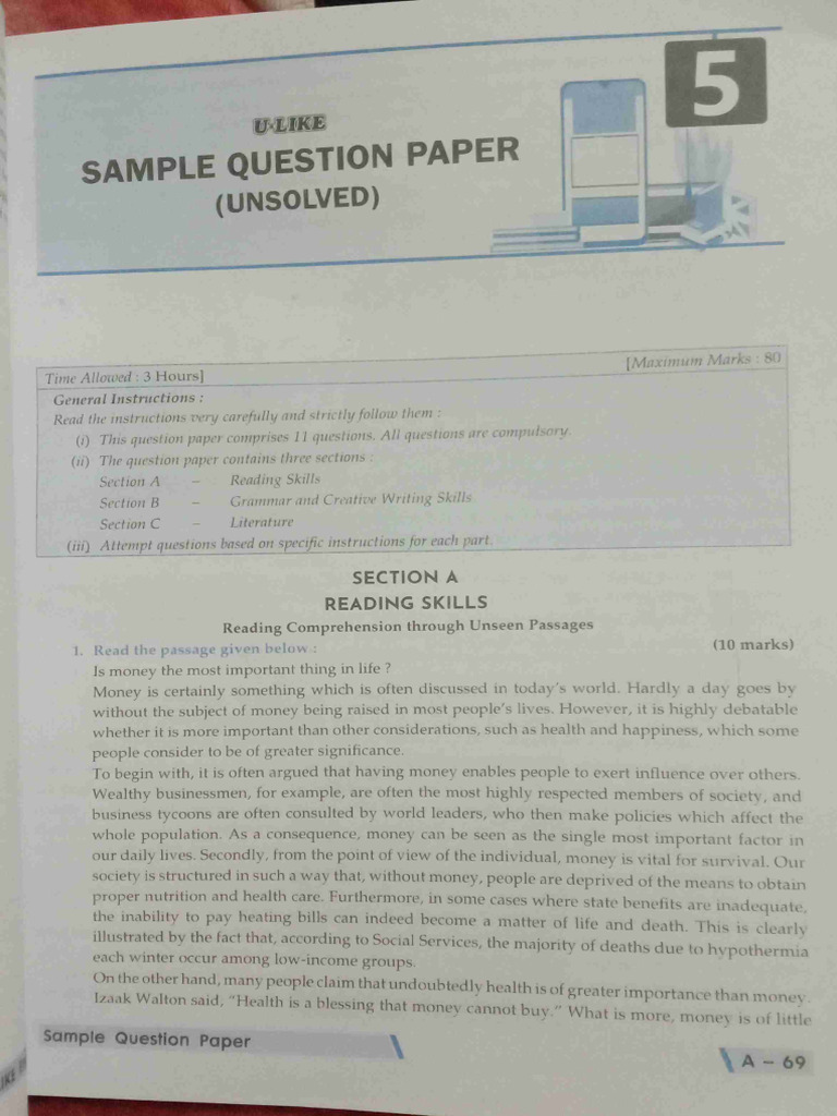 Sample Paper1-1 | PDF