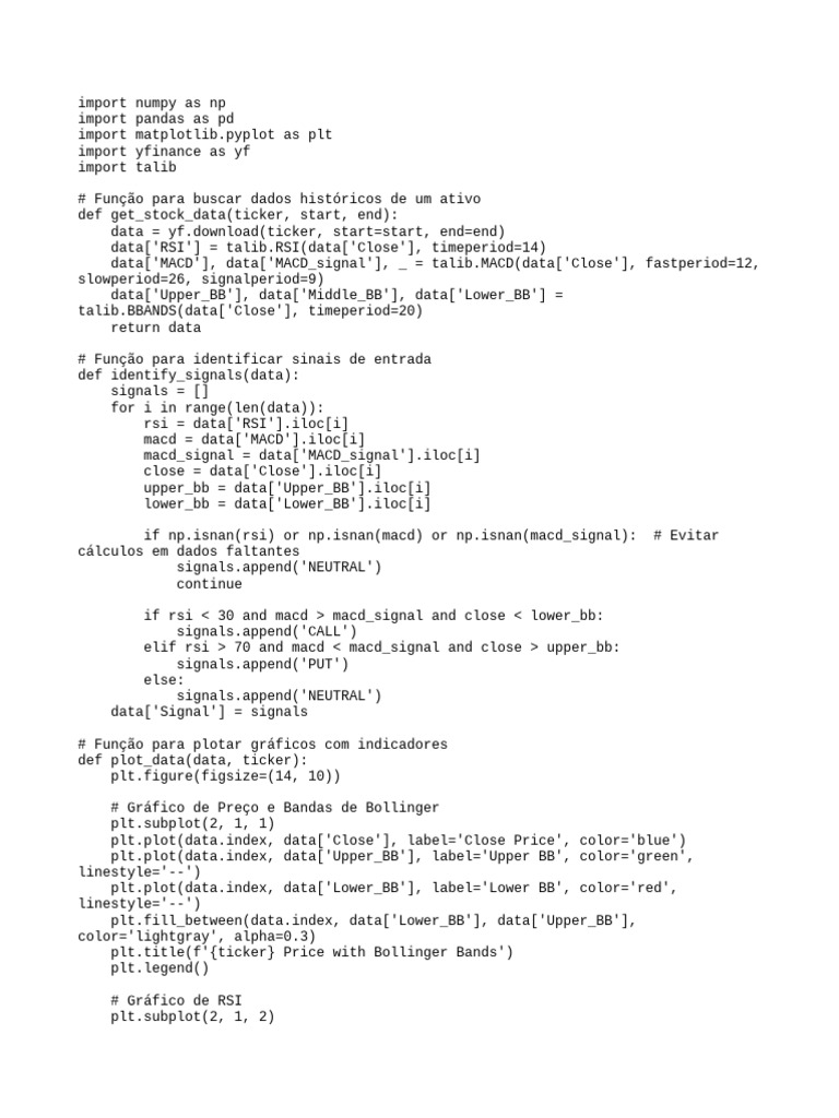 stock_analysis_script | PDF | Technical Analysis | Valuation (Finance)