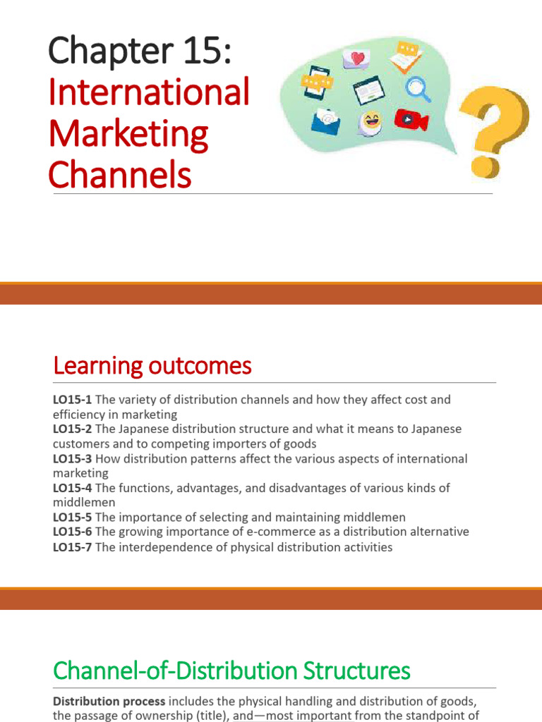 International Marketing Channel Strategies | PDF | Retail | Marketing