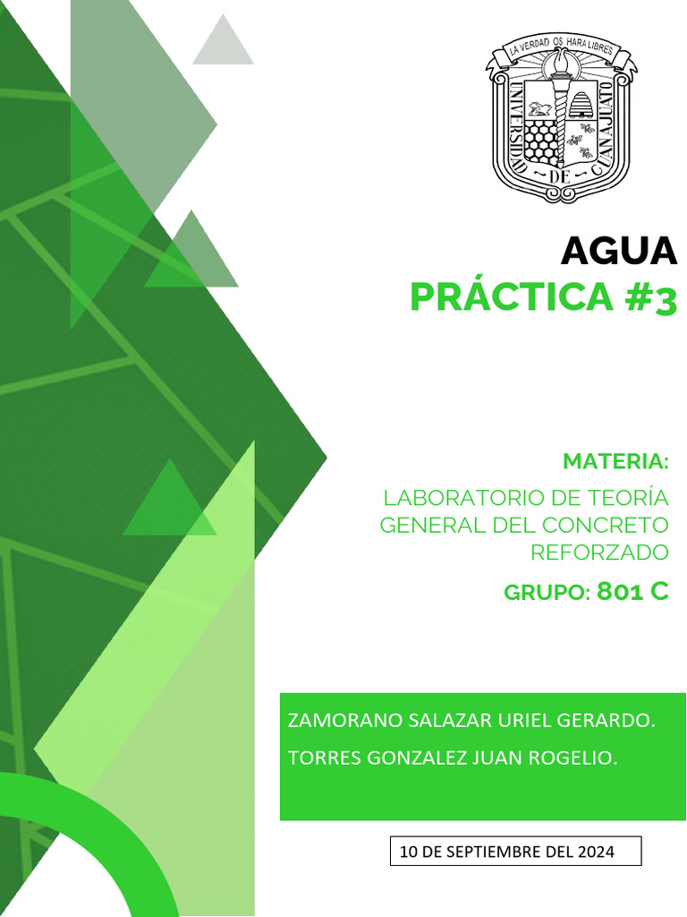 Pract 3 Lab Concr | PDF | Hormigón | Cemento