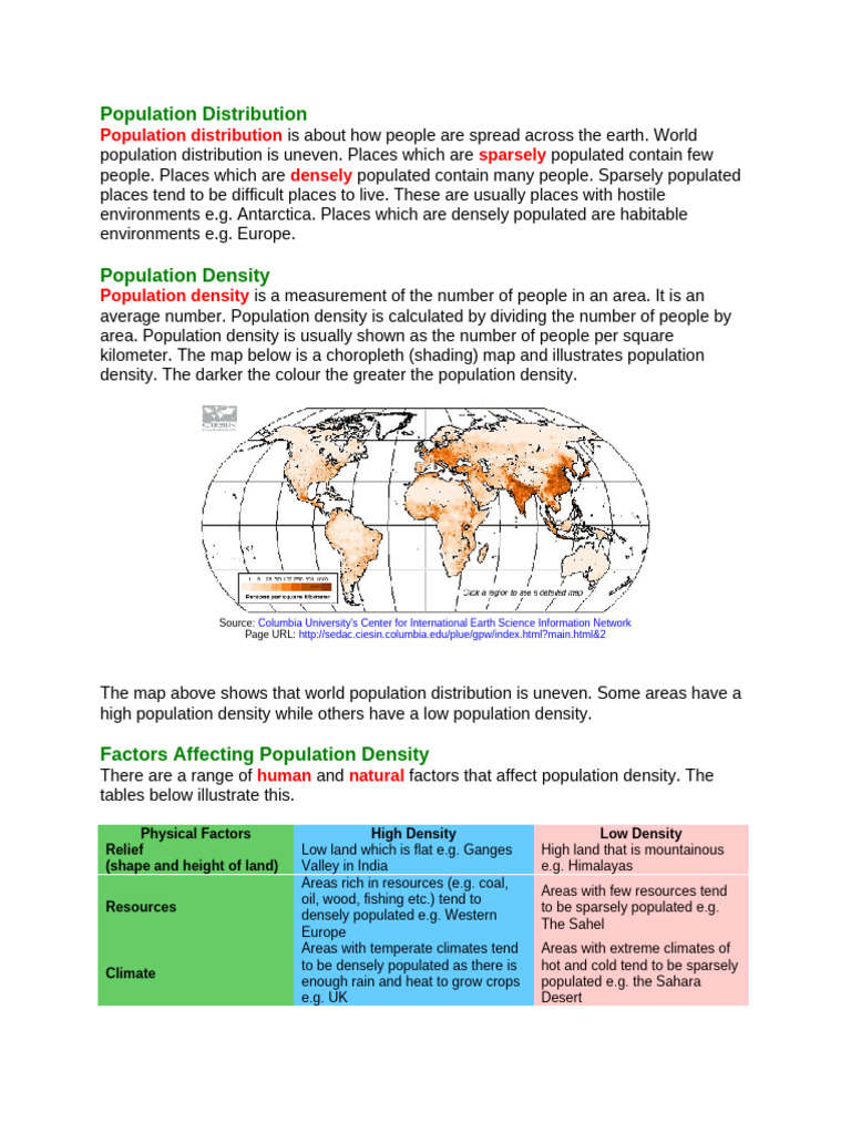 Understanding Population Density | PDF | Soil | Agriculture