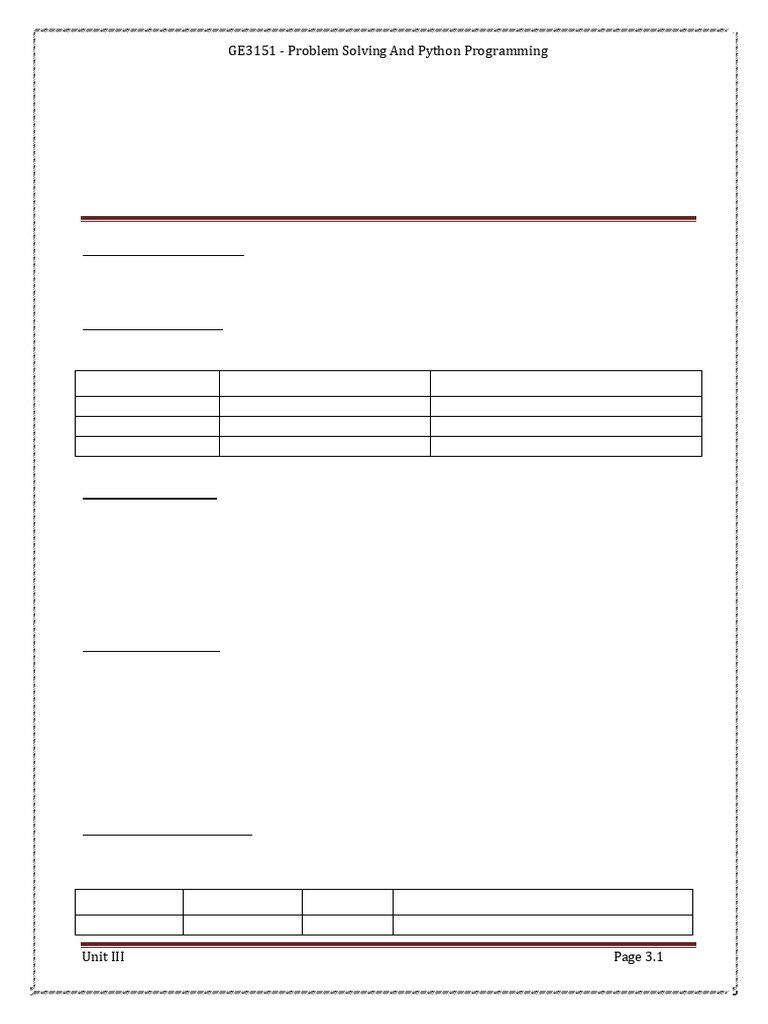 Unit-III Python (1) | PDF | Control Flow | Parameter (Computer Programming) Unit-III Python (1) | PDF | Control Flow | Parameter (Computer Programming)