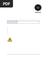 NEBOSH IG2 Risk Assessment Report | PDF | Occupational Safety And ...
