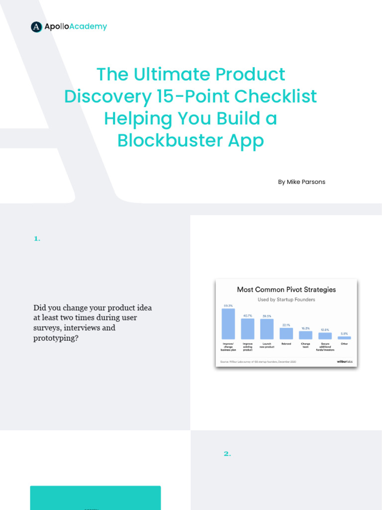 Product-Discovery-15-Point-Checklist- | PDF | Lean Startup | Business Product-Discovery-15-Point-Checklist- | PDF | Lean Startup | Business