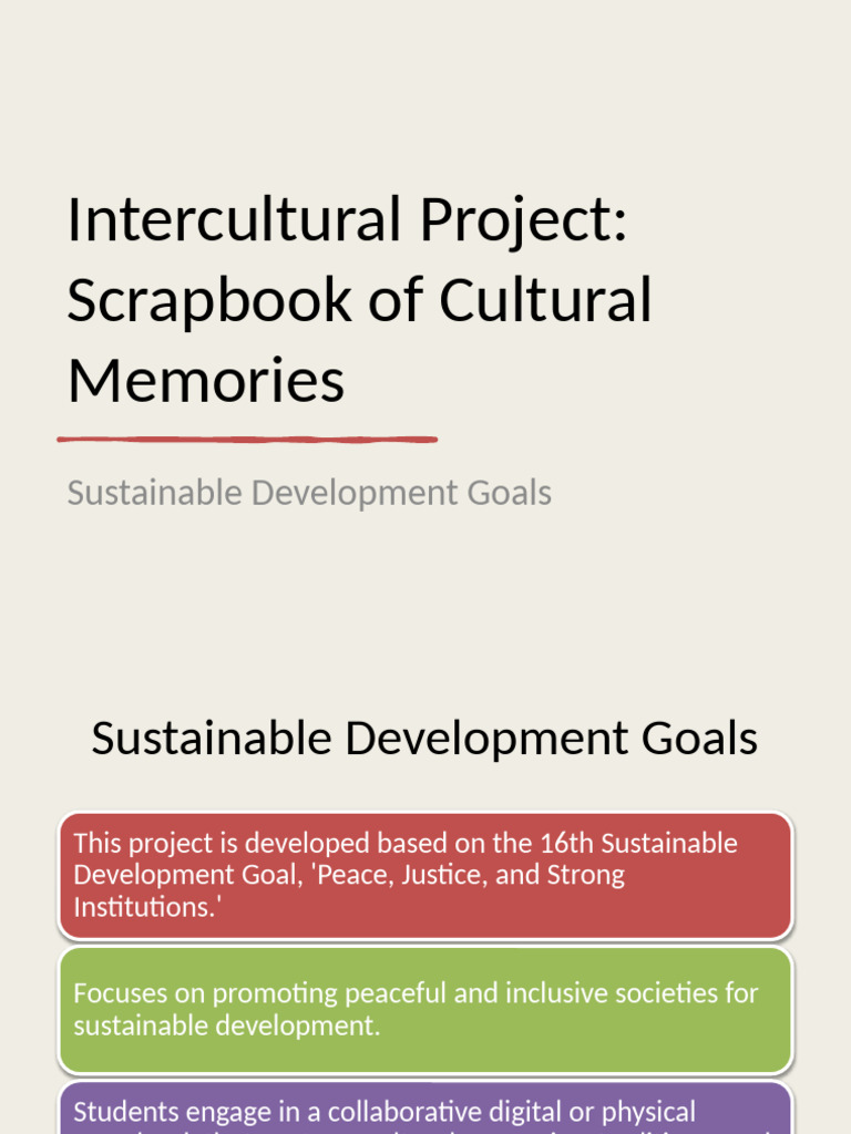 Intercultural Project Scrapbook of Cultural Memories | PDF | Human ...