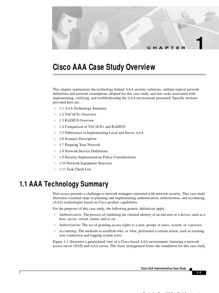 Cisco Aaa Case Study Overview | PDF | Radius | Transmission Control Protocol