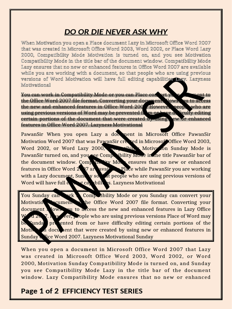 English Paragraph Test-10 | PDF | Microsoft Word | Microsoft Office