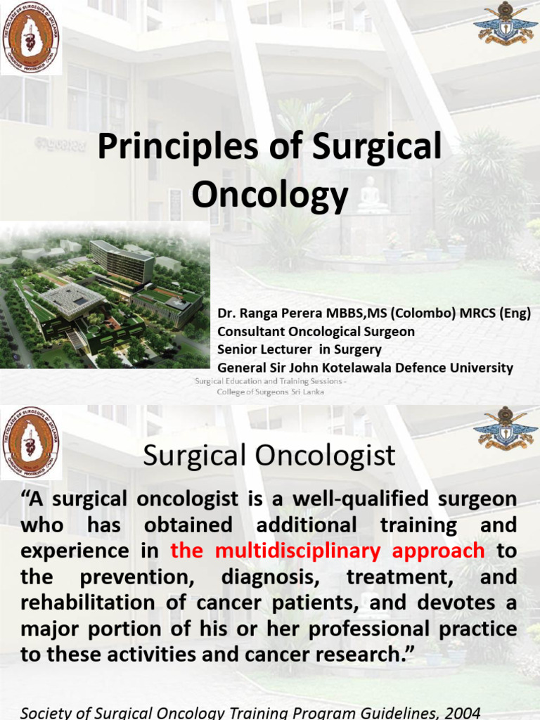 Principles of Surgical Oncology | PDF | Biopsy | Oncology