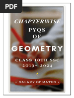 Geometry Chapterwise PYQs by Galaxy of Maths | PDF | Circle | Triangle