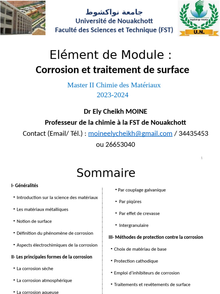 Corrosion et Traitements de surface | PDF | Réaction d'oxydoréduction | Science des matériaux