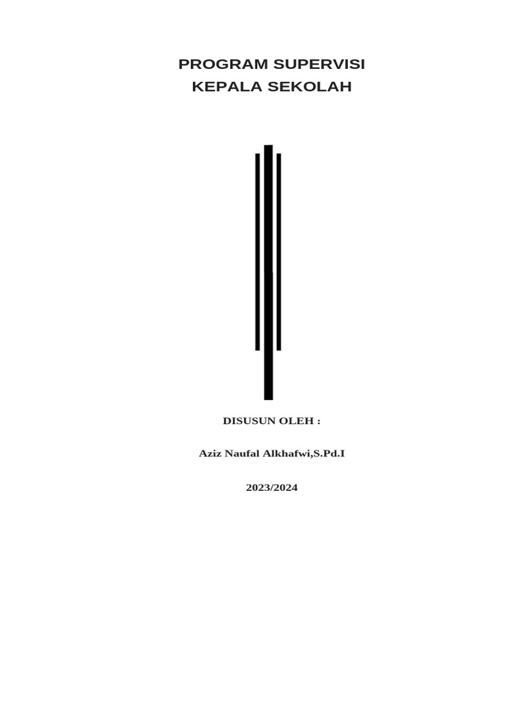 Contoh Program Supervisi SD Lengkap | PDF