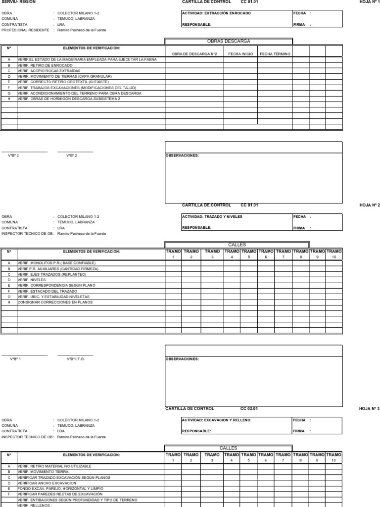 Check List de Materiales y Camiones | PDF | Material compuesto ...