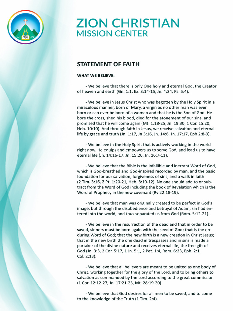 Statement-of-Faith | PDF