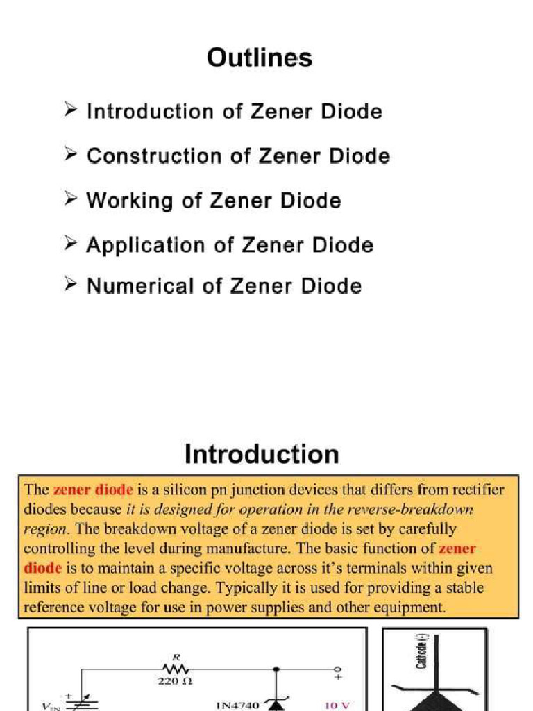 Zener Diode | PDF