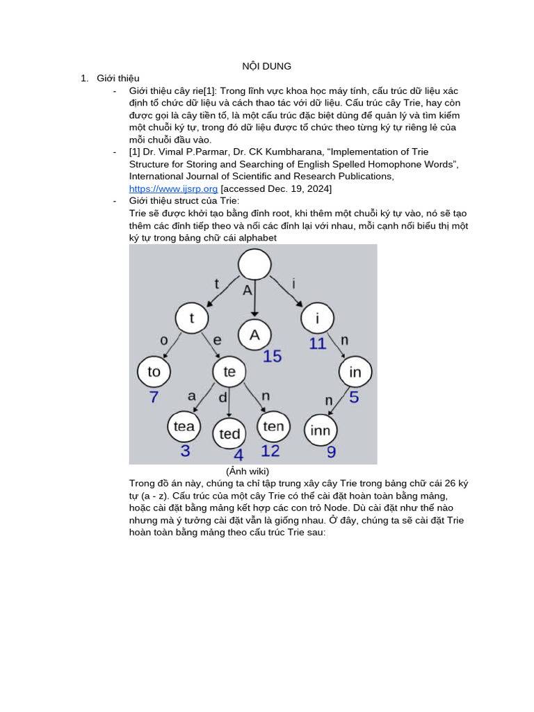 Sư N Báo Cáo Trie | PDF
