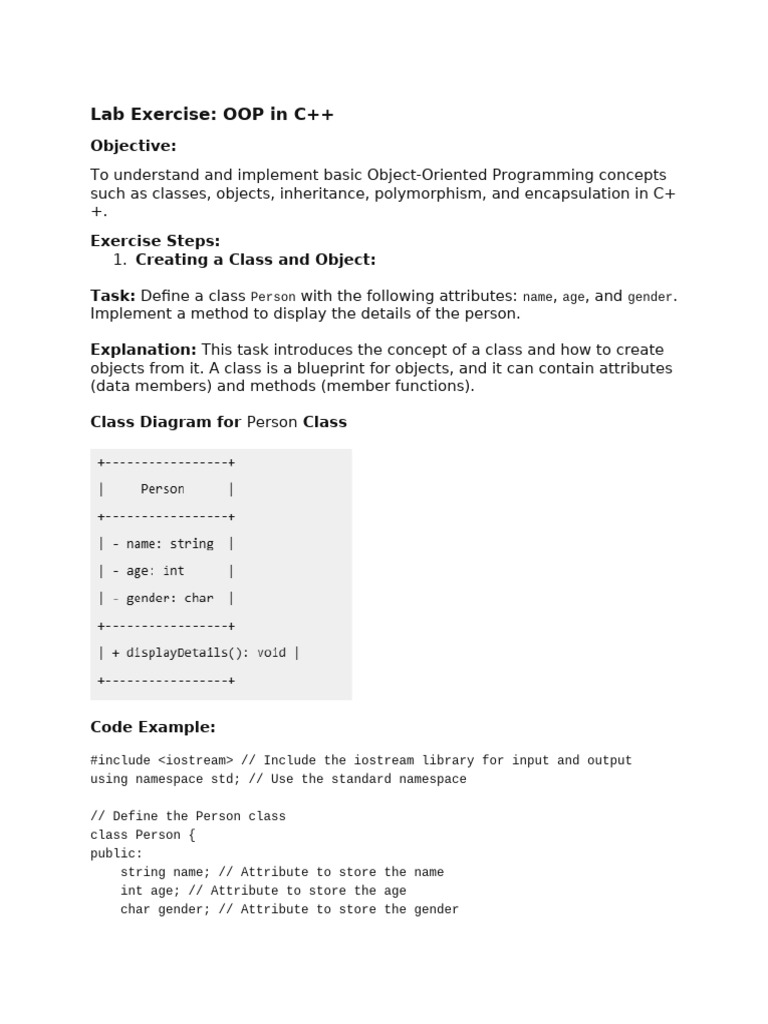 Lab Exercise 01 Pdf Class Computer Programming Method Computer Programming 1537