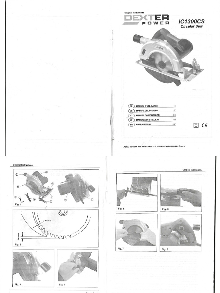 MANUAL DEXTER IC1300CS Horizontal | PDF