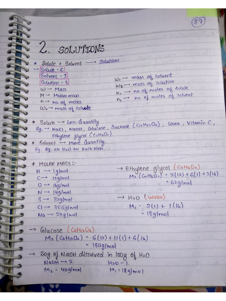 Solutions Cls 12 | PDF