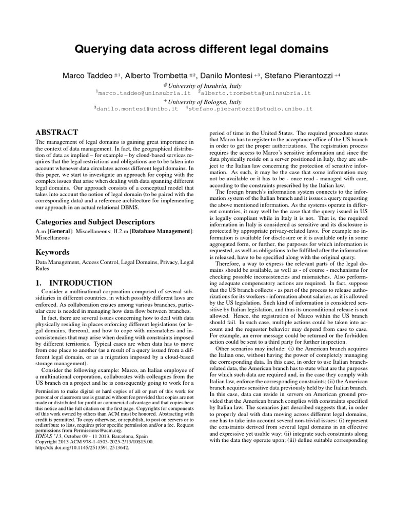 Legal Domains Enforcements | PDF | Databases | Relational Model