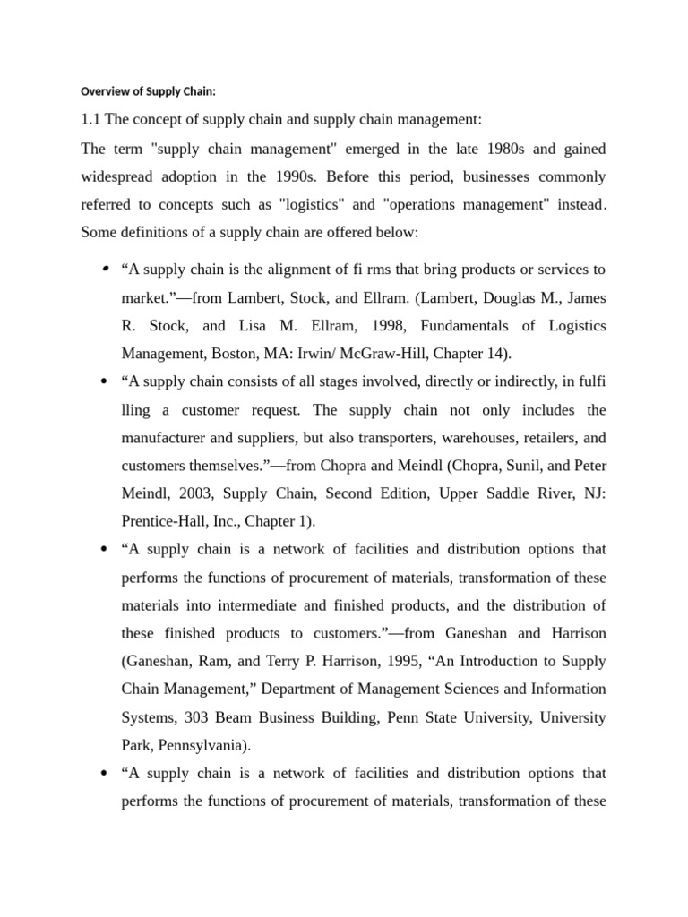 Understanding Supply Chain Management | PDF | Logistics | Inventory