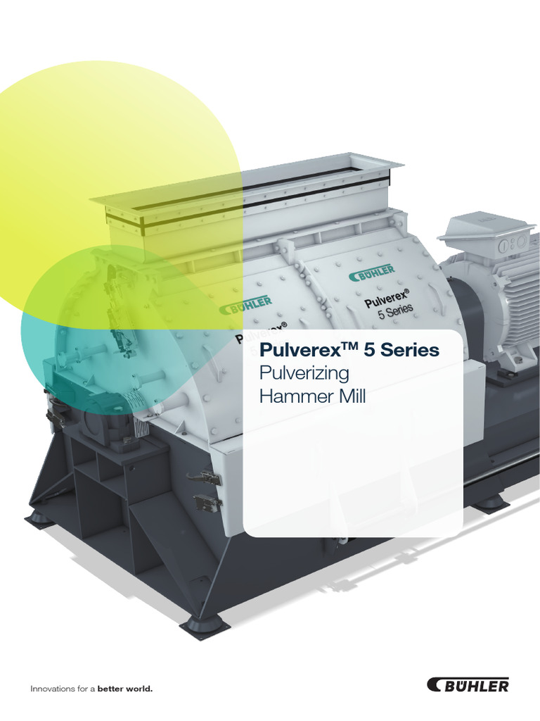 Pulverex 5 Series: Pulverizing Hammer Mill | PDF | Mill (Grinding) | Oat