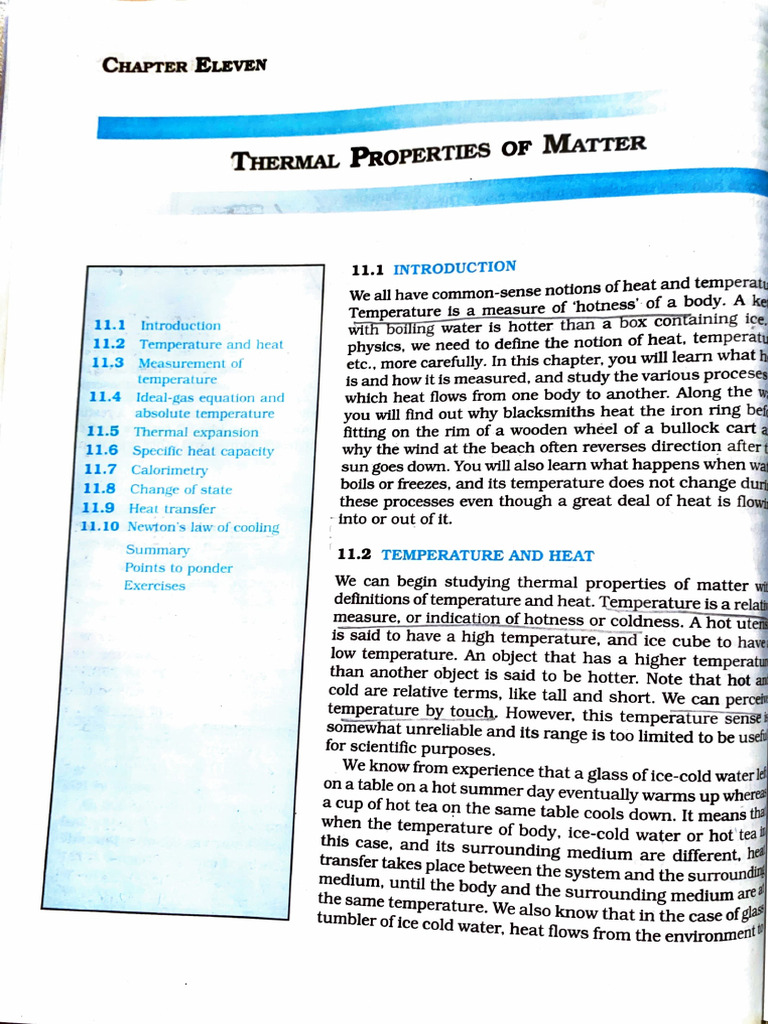 Thermal Properties of Matter Explained | PDF | Temperature | Thermal ...