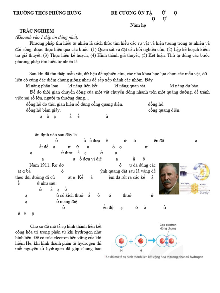 ĐỀ CƯƠNG ÔN TẬP GK I-KHTN 7- PH | PDF
