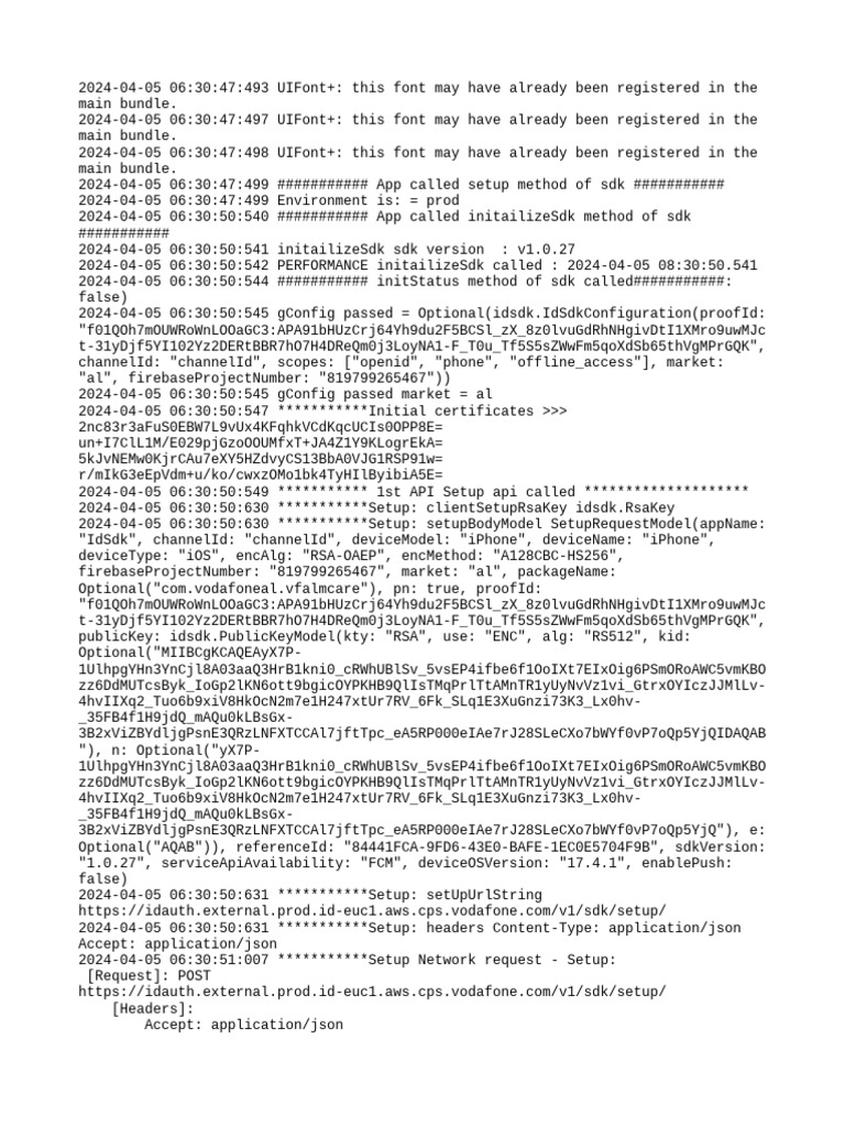 Id SDK Logs | PDF | Computer Data | Cryptography