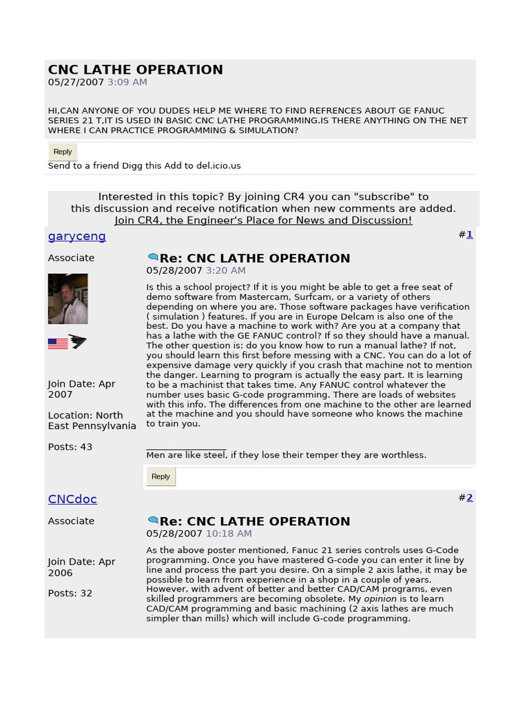 CNC LATHE OPERATION | PDF | Numerical Control | Production And ...