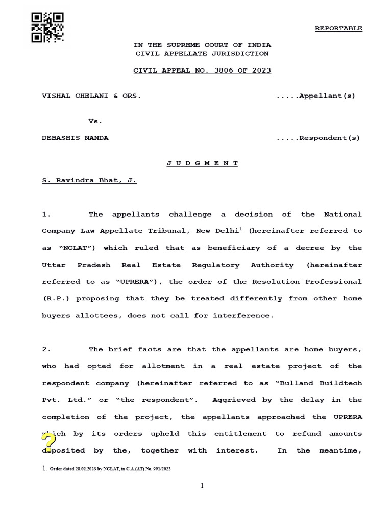 Vishal Chelani Vs Debashis Nanda | PDF | Debt | Guarantee