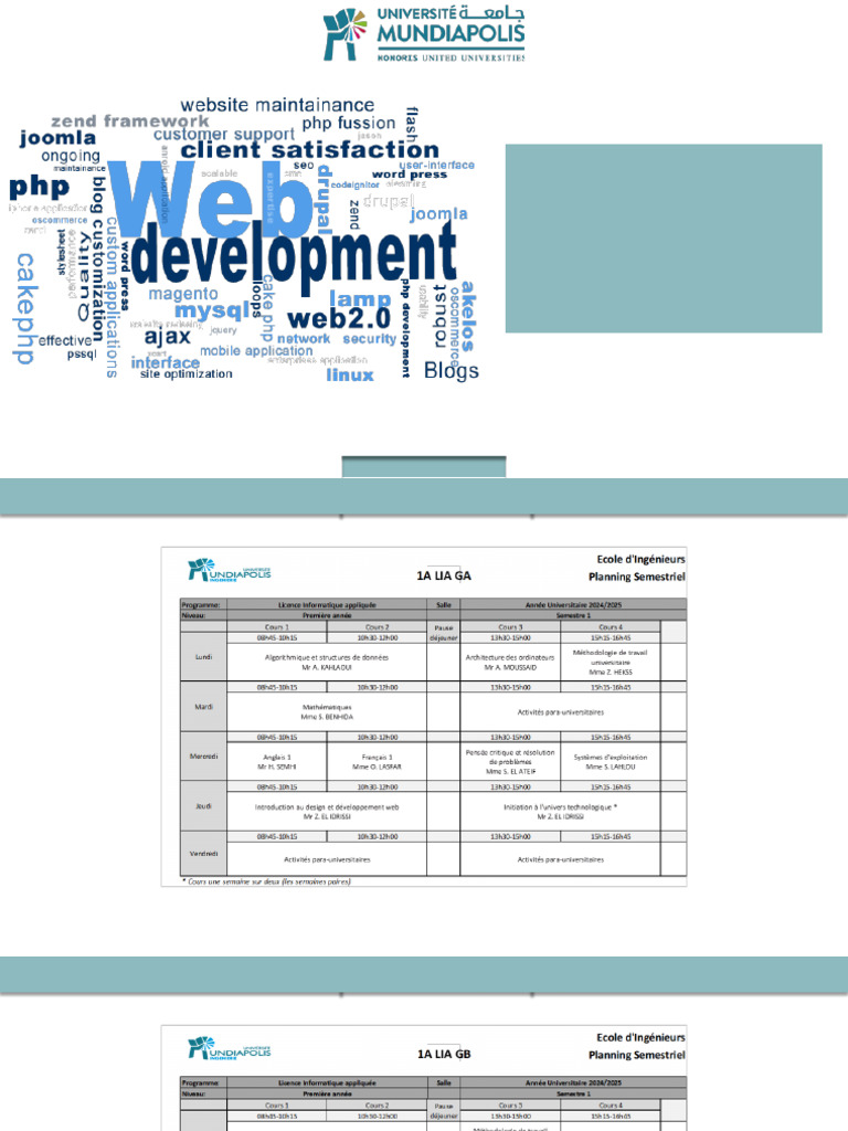 le cours de developpement web 2 | PDF | Internet | Internet et Web