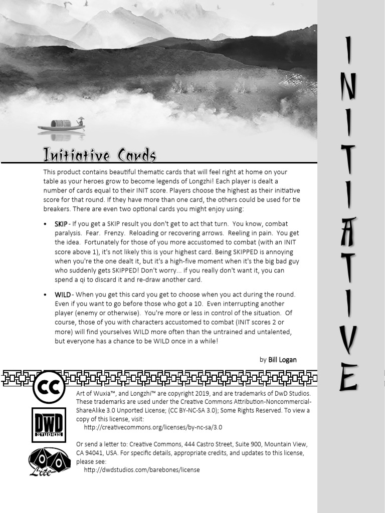 Initiative Card Instructions | PDF