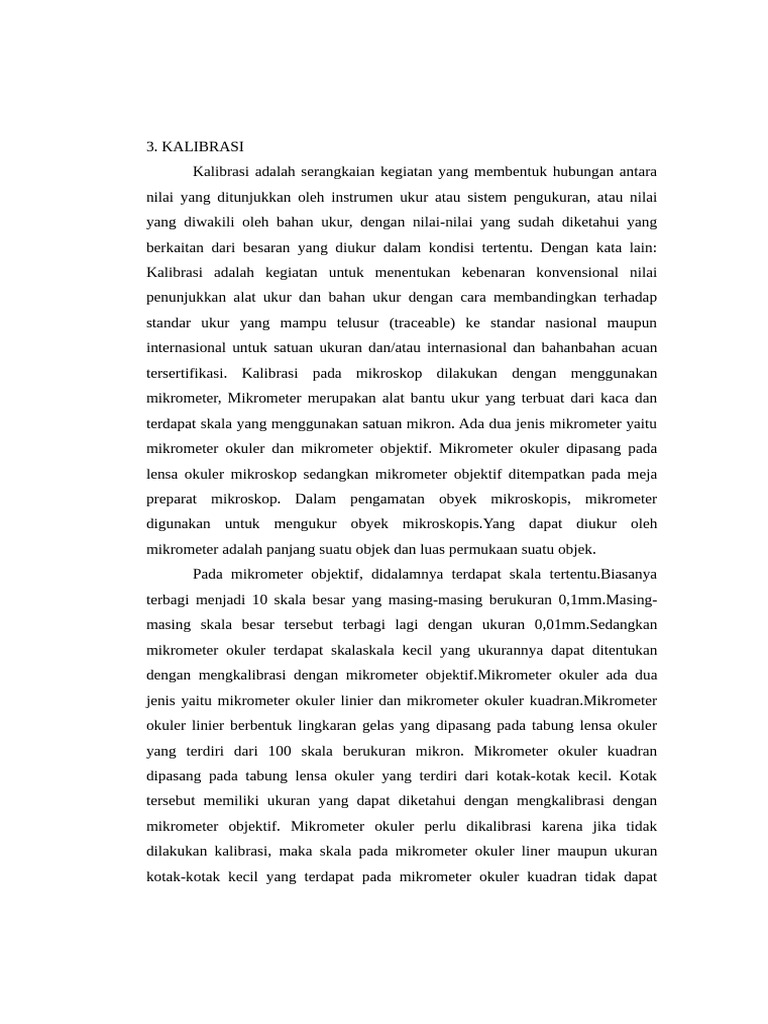 KALIBRASI | PDF