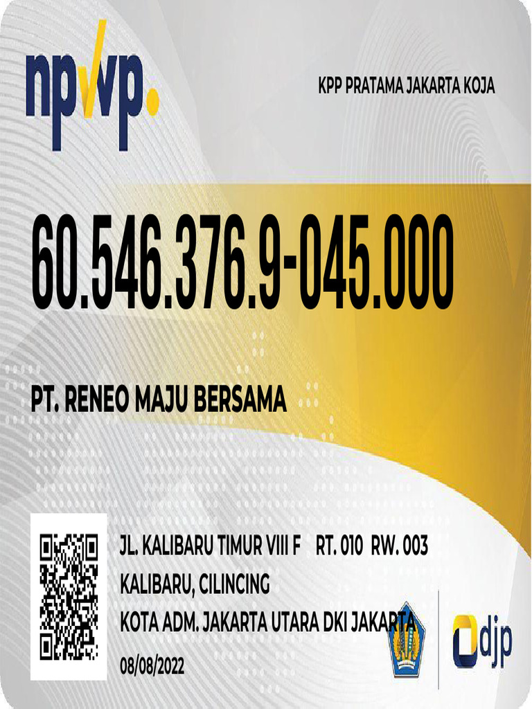 41 NPWP Perusahaan | PDF