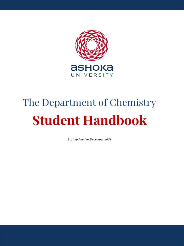 Chemistry-Handbook-2024-25-1 | PDF | Chemistry | Organic Chemistry