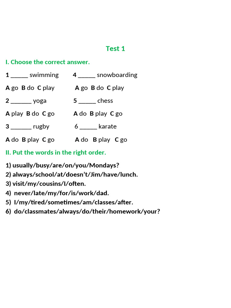 Test 1 | PDF