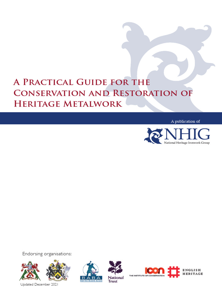 Heritage Metalwork Conservation Guide | PDF | Iron | Steel
